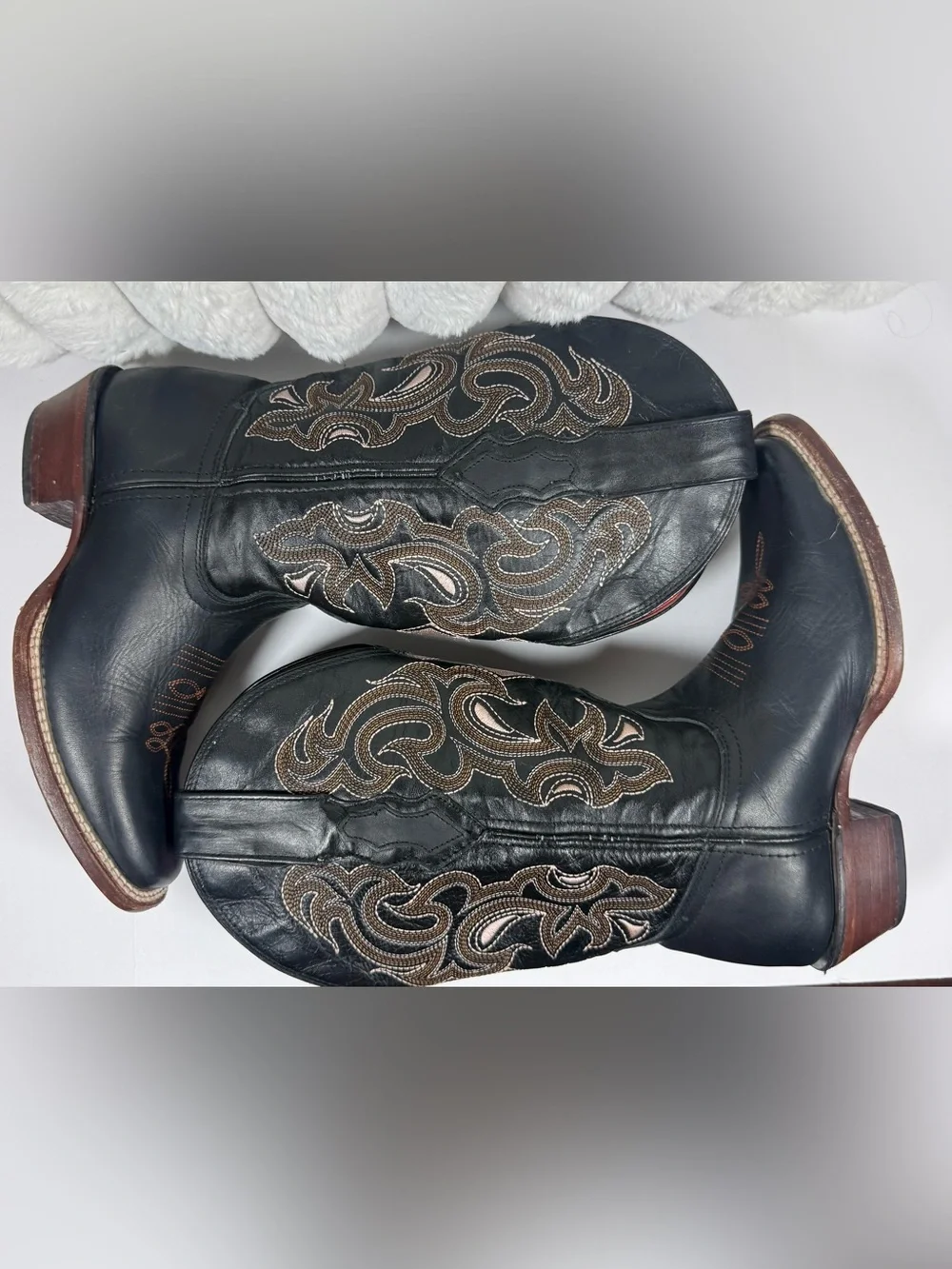 Potro Rebelde | Shoes | Potro Rebelde Black Western Embroidered Cowboy ...